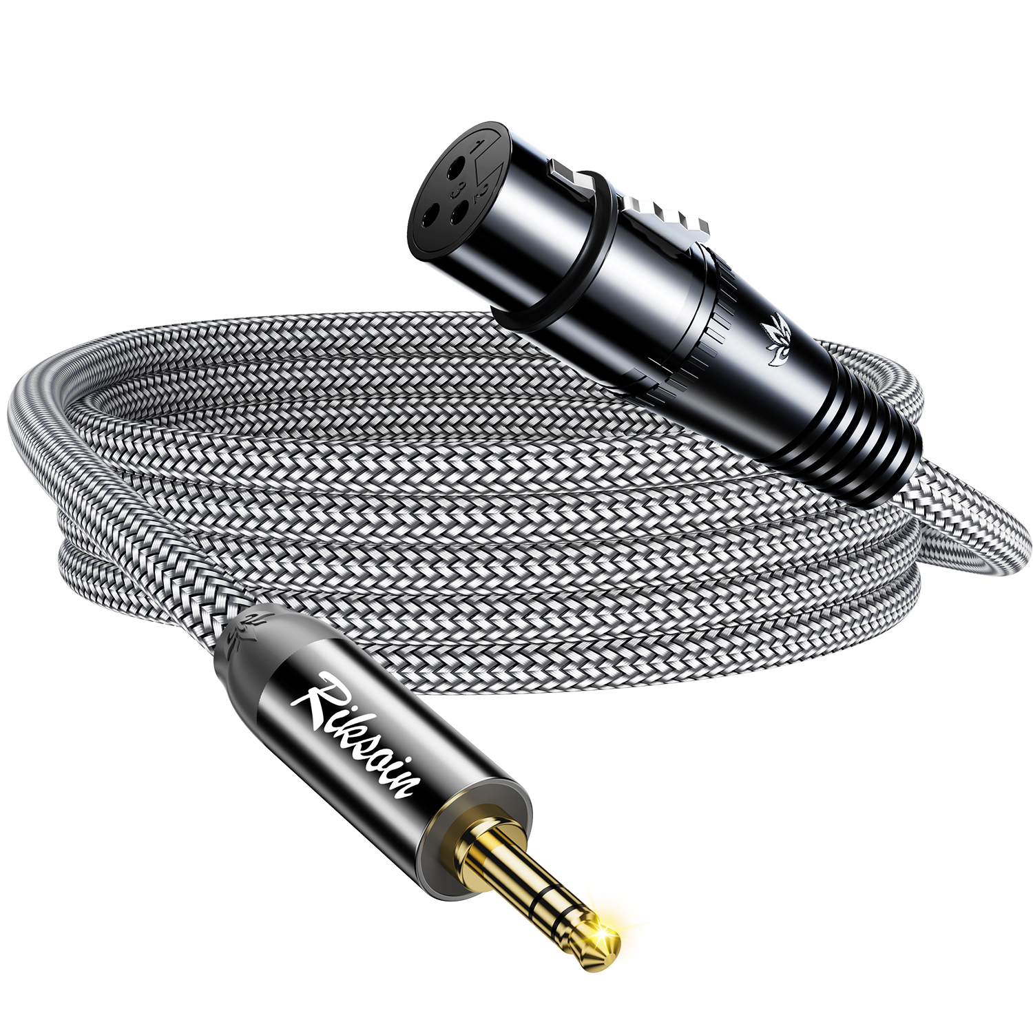 XLR Nữ đến 3.5mm TRS Nam Cáp Âm Thanh Cho Micro Sang Camera Kết Nối Loa ...