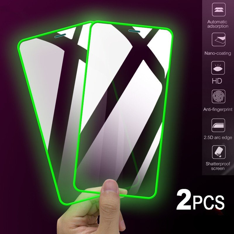 2 Chiếc Kính Cường Lực Dạ Quang Infinix Smart 8 7 6 5 Itel A70 A60 A60S ...