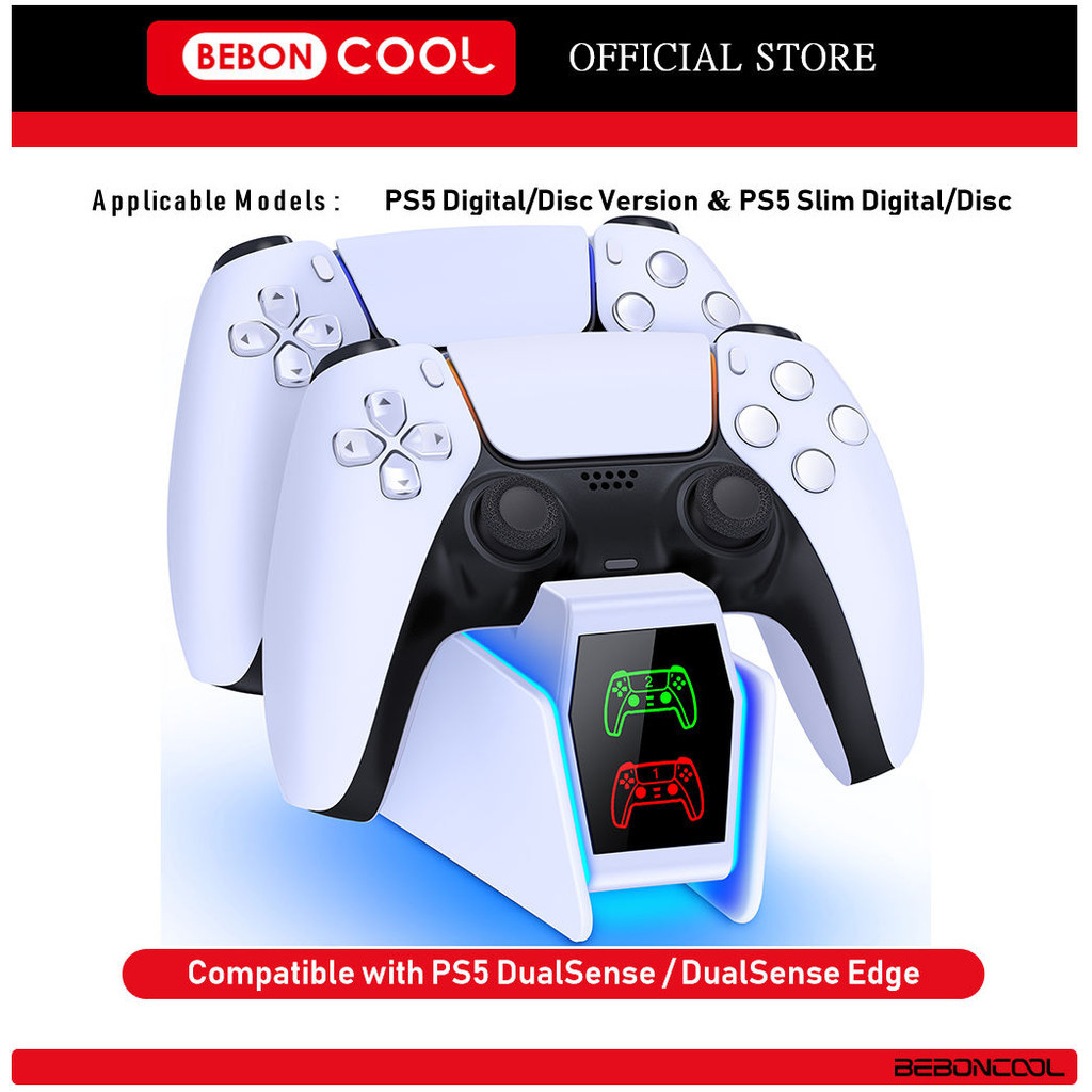Beboncool FC302 RGB Bộ Điều Khiển Sạc Trạm Cho PlayStation 5 Sạc Nhanh ...