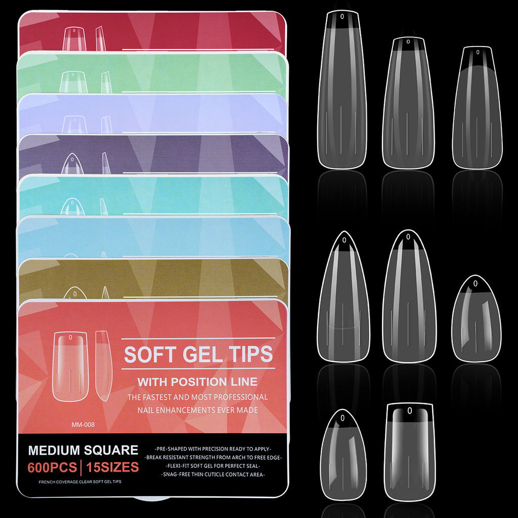 600 Cái / hộp Xuyên Biên Giới Phong Cách Mới Stiletto Hình Thang Miếng ...