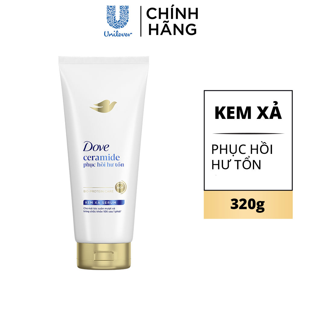 Kem xả Serum Dove Ceramide Phục hồi hư tổn / Biotin Ngăn gãy rụng tóc 320g | Shopee Việt Nam