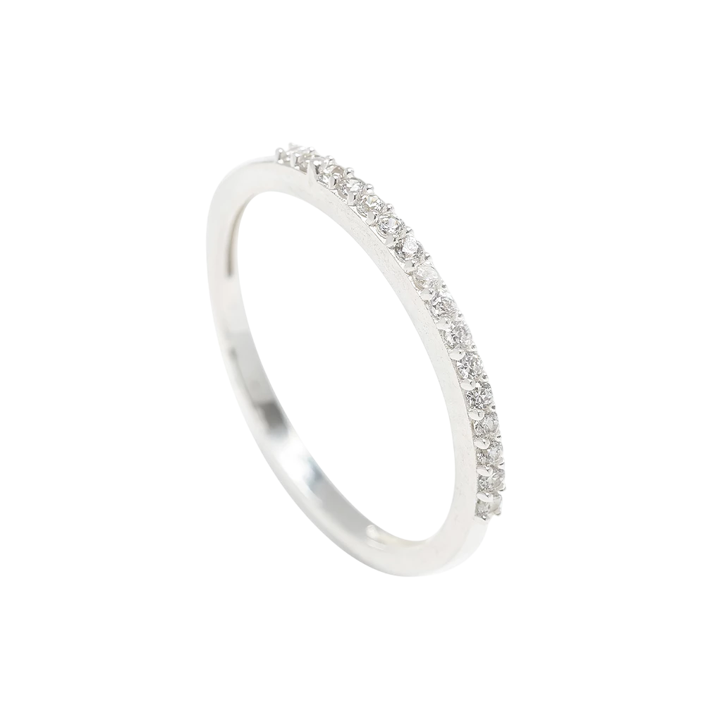 Nhẫn bạc nữ Choice A0154 đính một hàng đá sang trọng thiết kế thanh ...