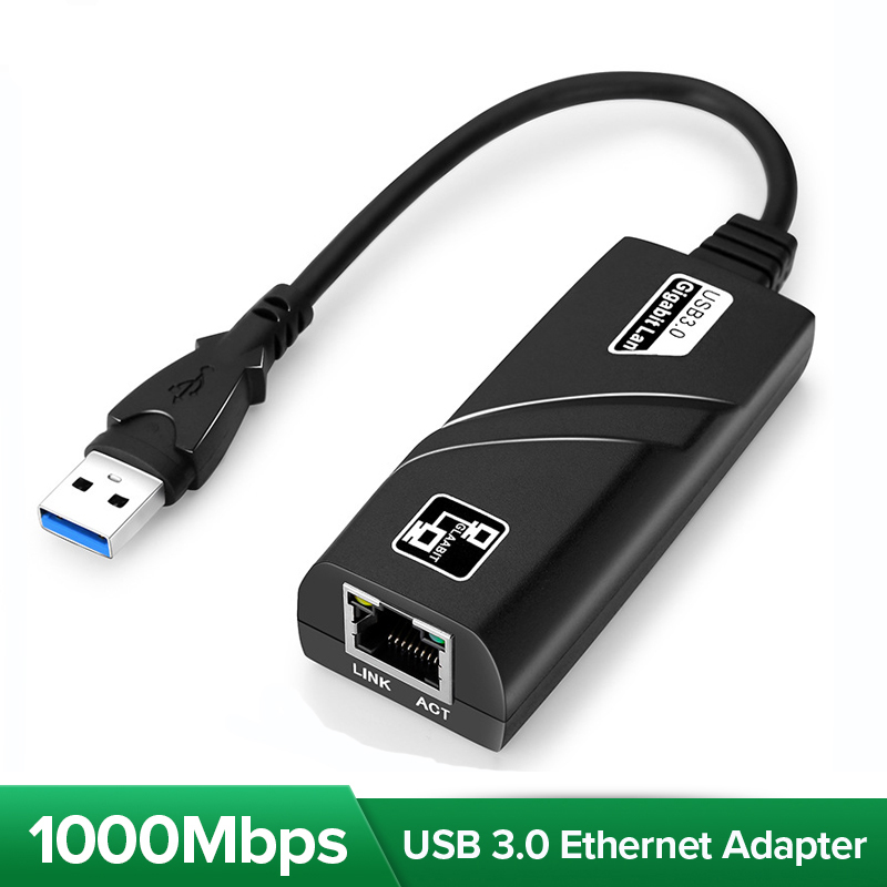 Bộ chuyển đổi USB 3.0 Type C có dây 1000Mbps USB sang RJ45 LAN Ethernet ...