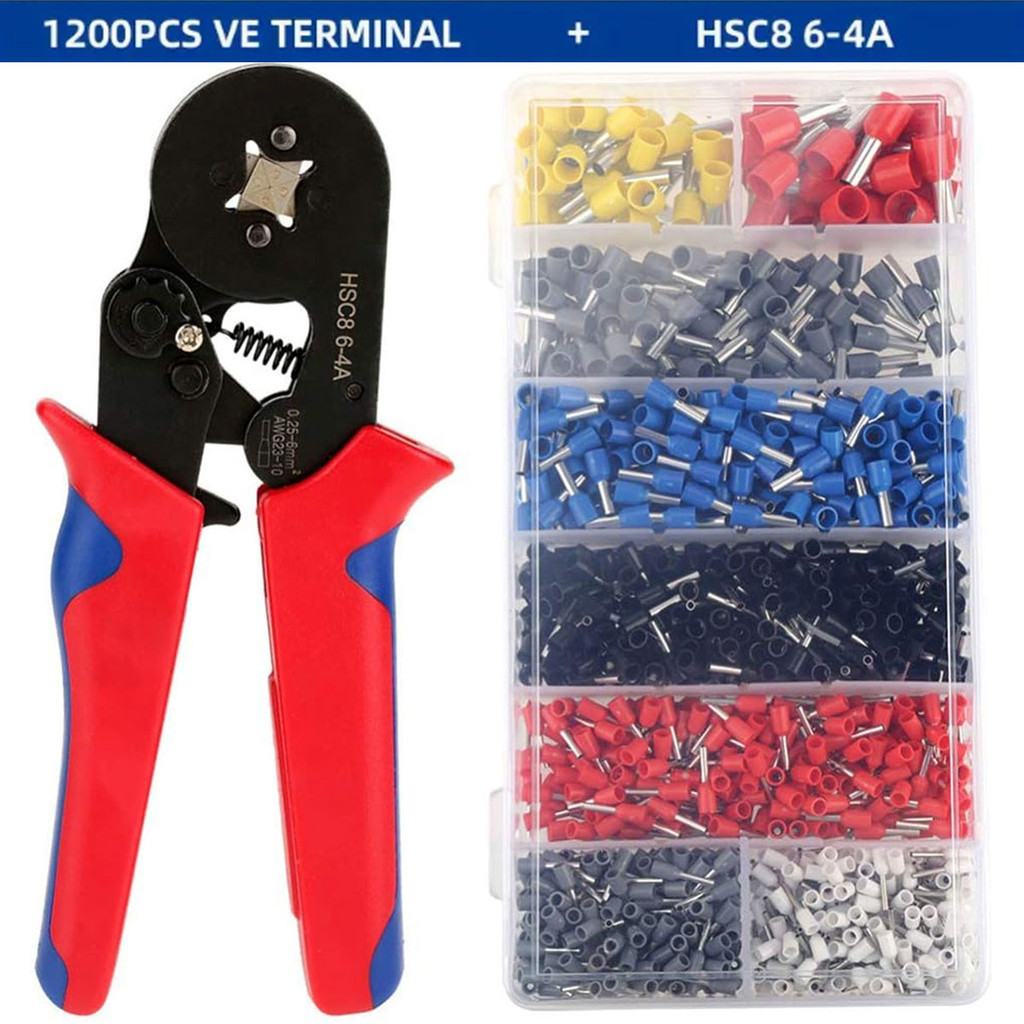 Ferrule Wire Crimping Tool Kit Wire Crimper Tool AWG 25-7 Máy uốn hình ...