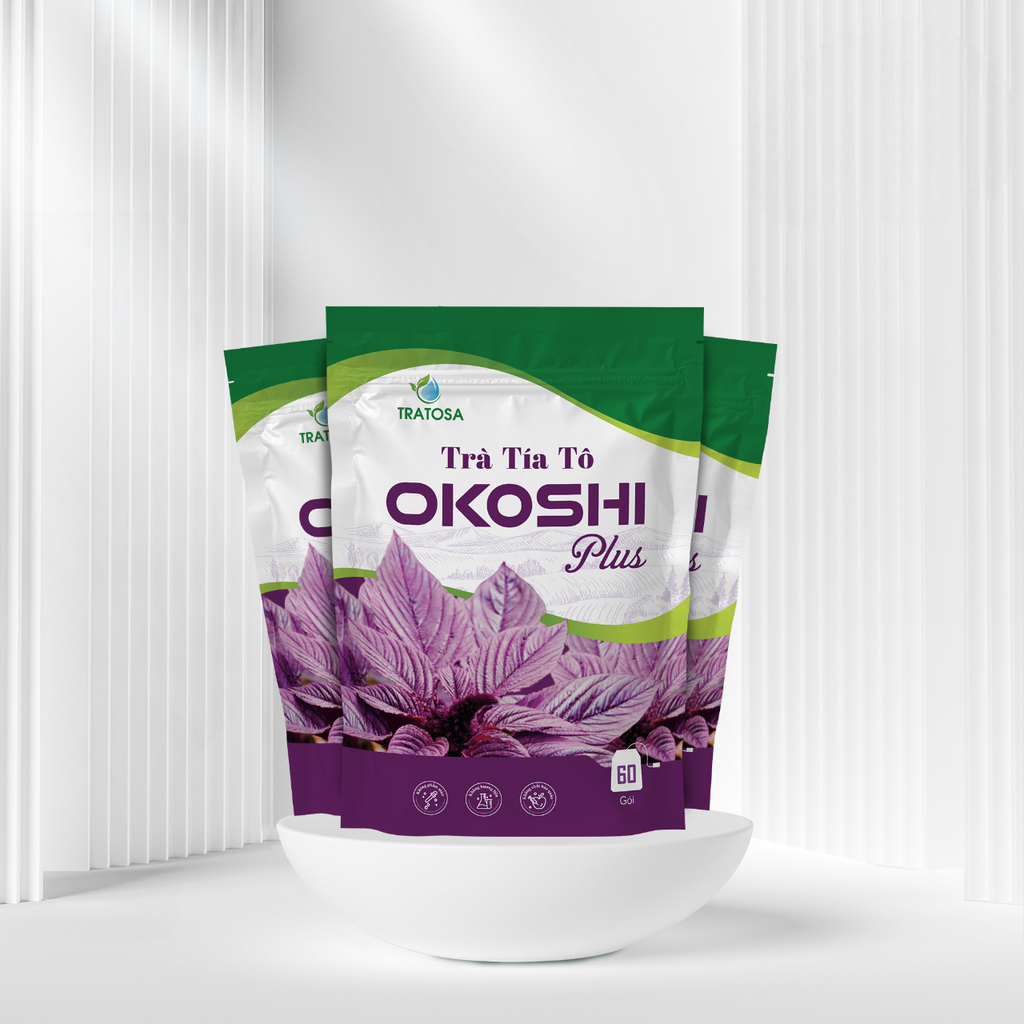 [Choice] Trà tía tô OKOSHI Plus Nhật Bản TRATOSA hạ acid uric FM2-1168-1 giảm đau nhức xương ...