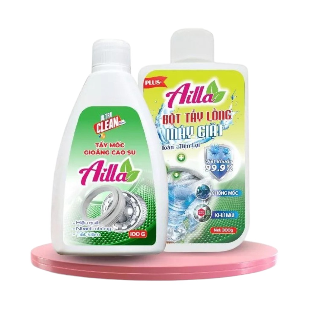 [Choice] COMBO Siêu tẩy lồng máy giặt + tẩy gioăng cao su Ailla FM2 ...