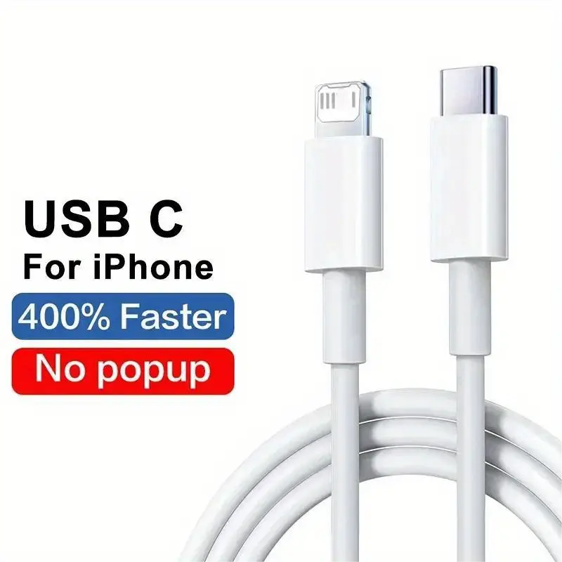 Cáp USB Type C sang Lightning PD, sạc nhanh cho iPhone 14, 13, 12, 11 ...
