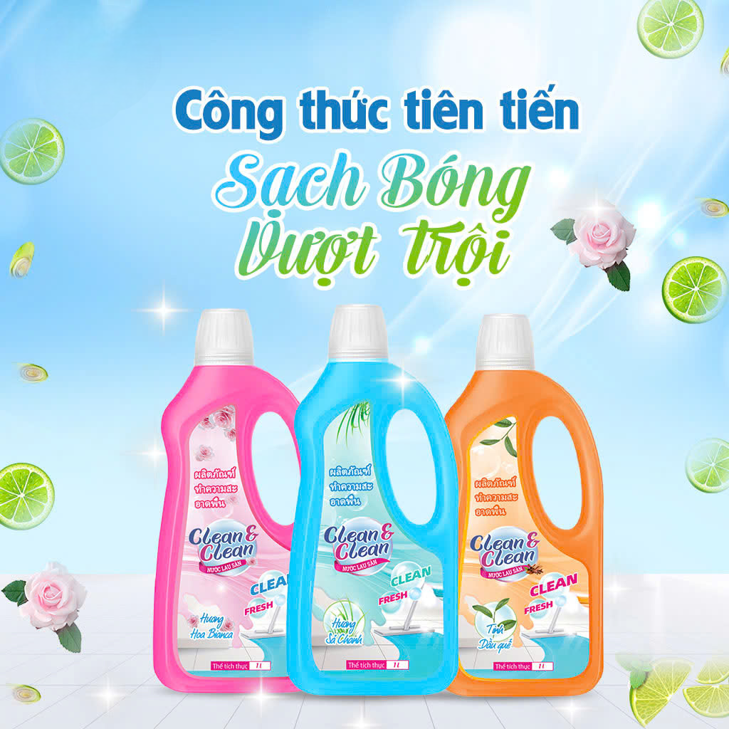 [Choice] Nước Lau sàn Clean&Clean Blue10 1000ml | Shopee Việt Nam