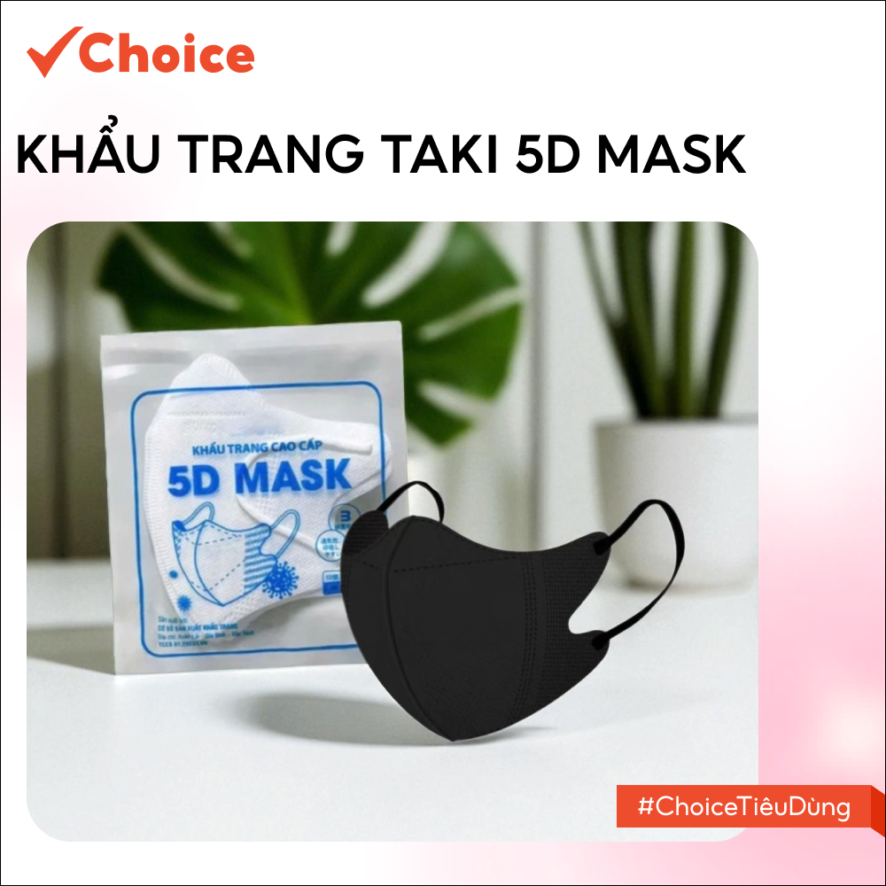 [Choice] Khẩu Trang Taki 5D Mask FM1-2527-101 Kháng Khuẩn Hàng Chính ...