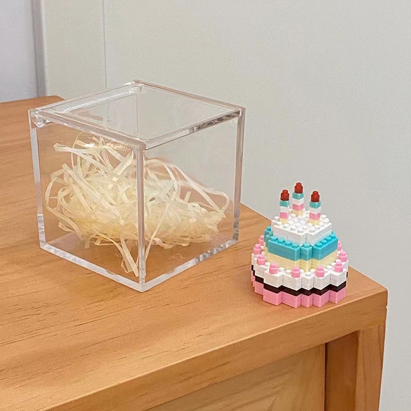 Cake Building Blocks Cute Small Plastic Vibrant Colors Exquisite Micro ...