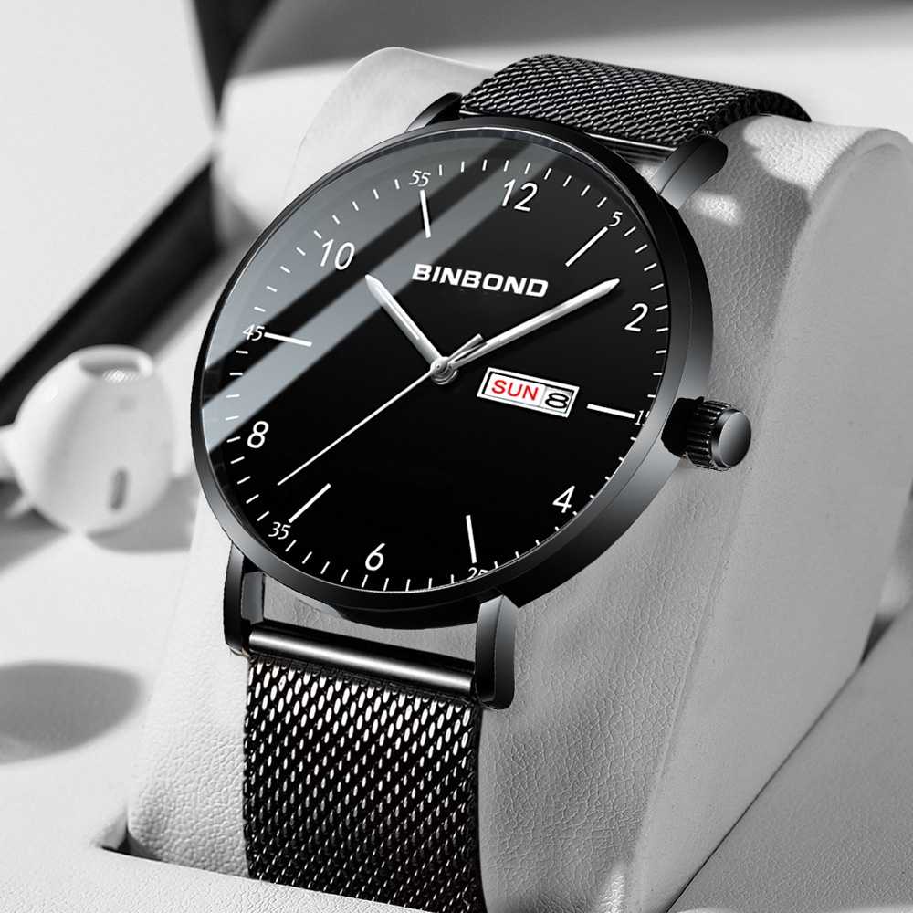 Đồng hồ nam Binbond B713 dây lưới thép nhuyễn sang trọng hiện đại | Shopee Việt Nam