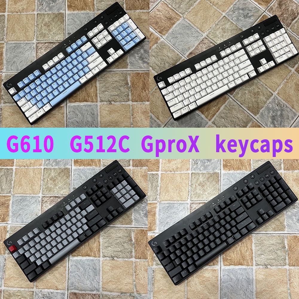 Dành cho Logitech G610 keycaps G512C GPRO X keycap PBT phông chữ đèn ...