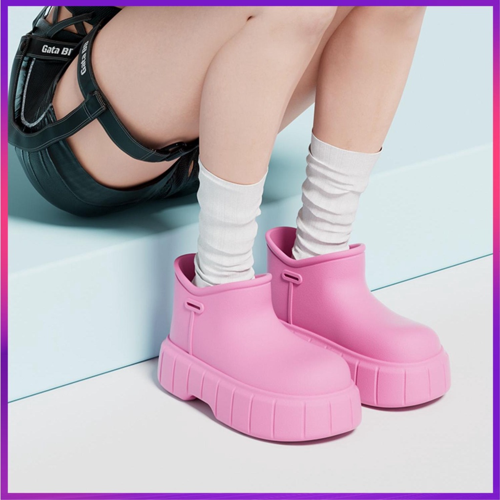 Giày Boot Đi Mưa Thiết Kế Mới Thời Trang Theo Phong Cách Hàn Quốc 2023 ...