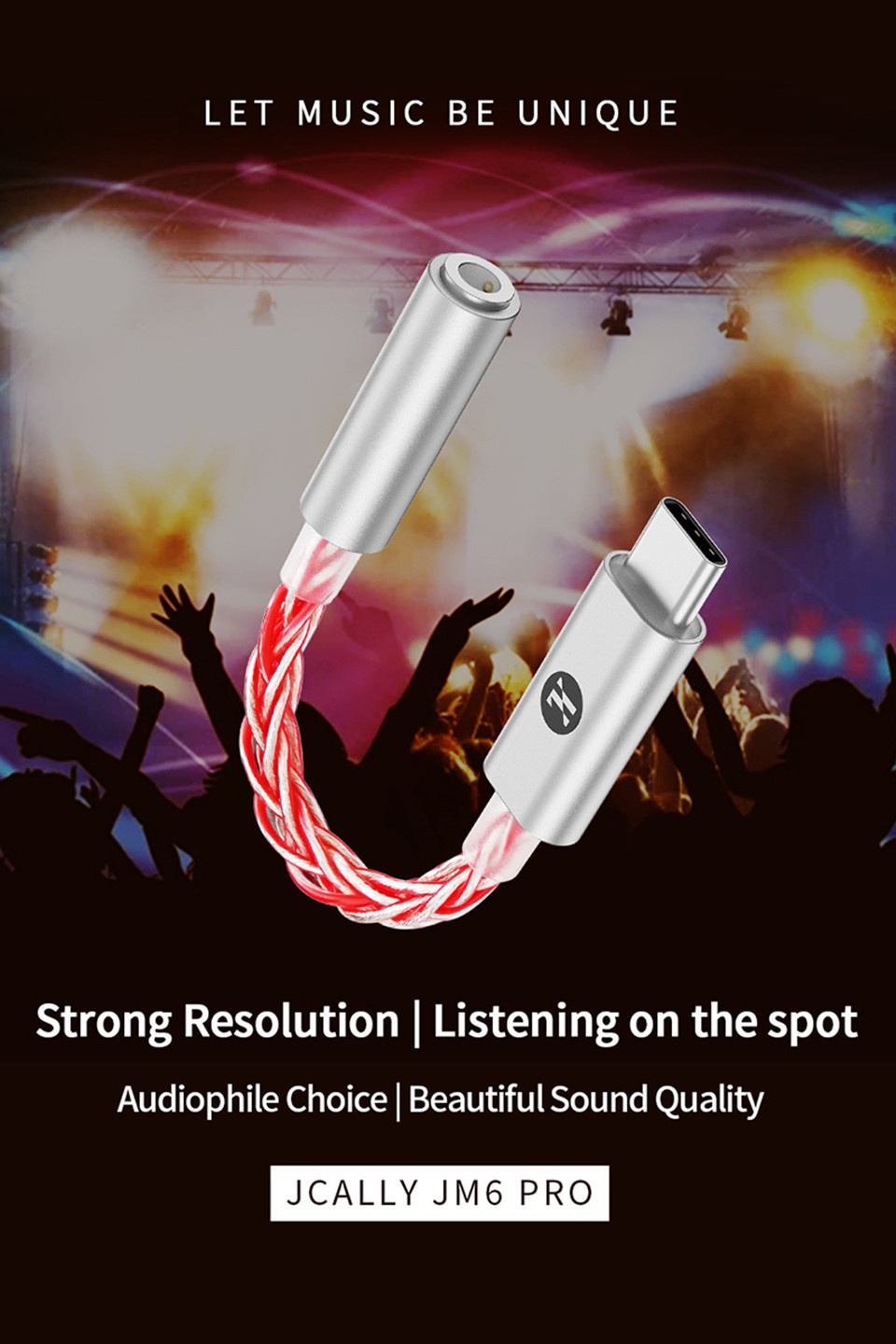 Jcally JM6 Pro Type-C sang 3.5mm Dual DAC CX31993 MAX97220 Bộ chuyển ...