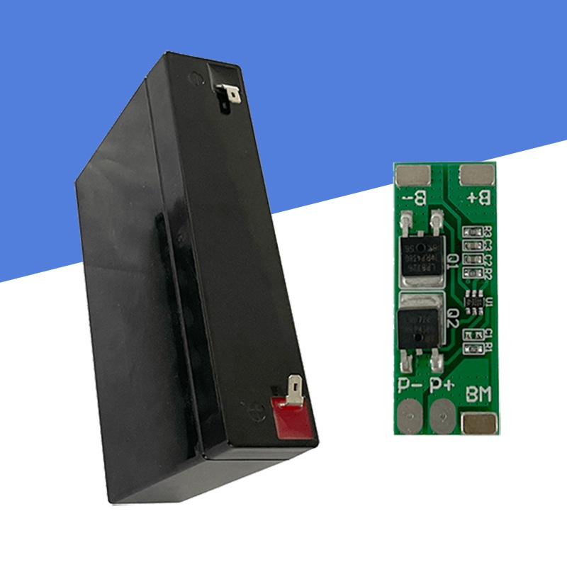 Vỏ pin 6V 7AH Hộp pin Lithium-ion Giá đỡ pin Dải niken Tấm bảo vệ BMS ...