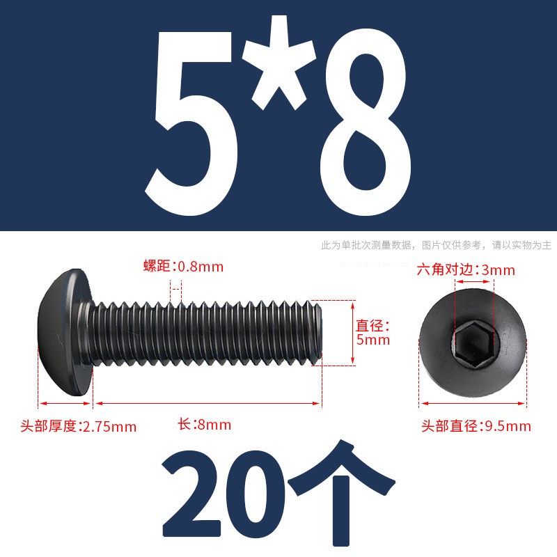 Vít Đầu Lục Giác Tròn Bằng Thép Không Gỉ 304 M5 / M6 / M8 Màu Đen | Shopee Việt Nam