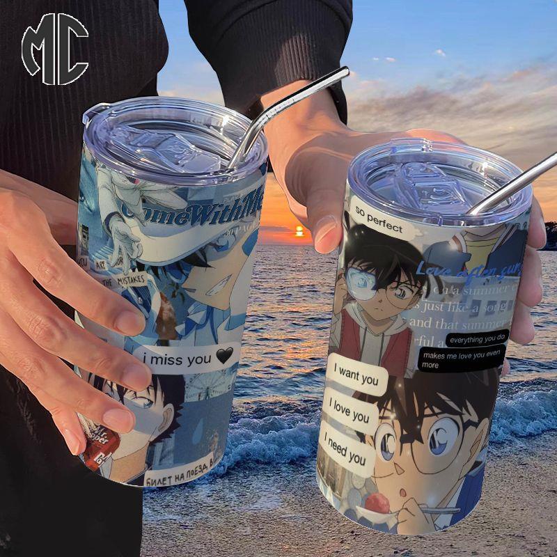(((Mc) Detective Conan Coffee Cốc giữ nhiệt bằng thép không gỉ có giá ...