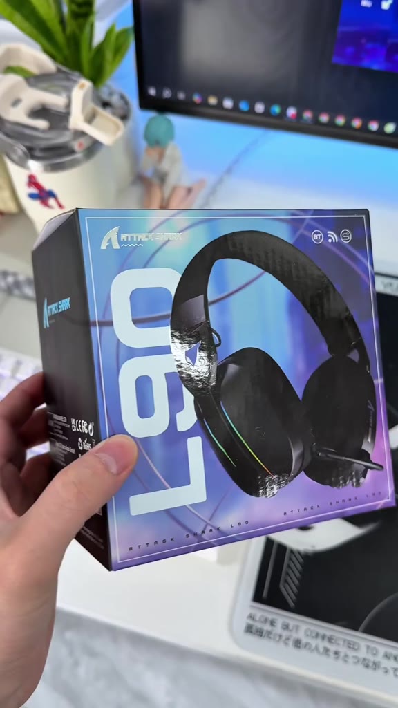Tai Nghe Gaming Attack Shark L90 - LED RGB, Micro Chống Ồn, App Tùy ...