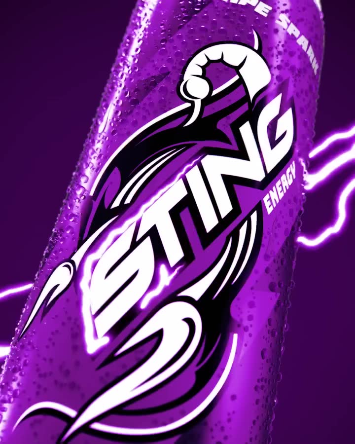 1 Lon Lẻ Nước Tăng Lực Sting Nho Grape Spark (330ml/lon) Sting Năng ...