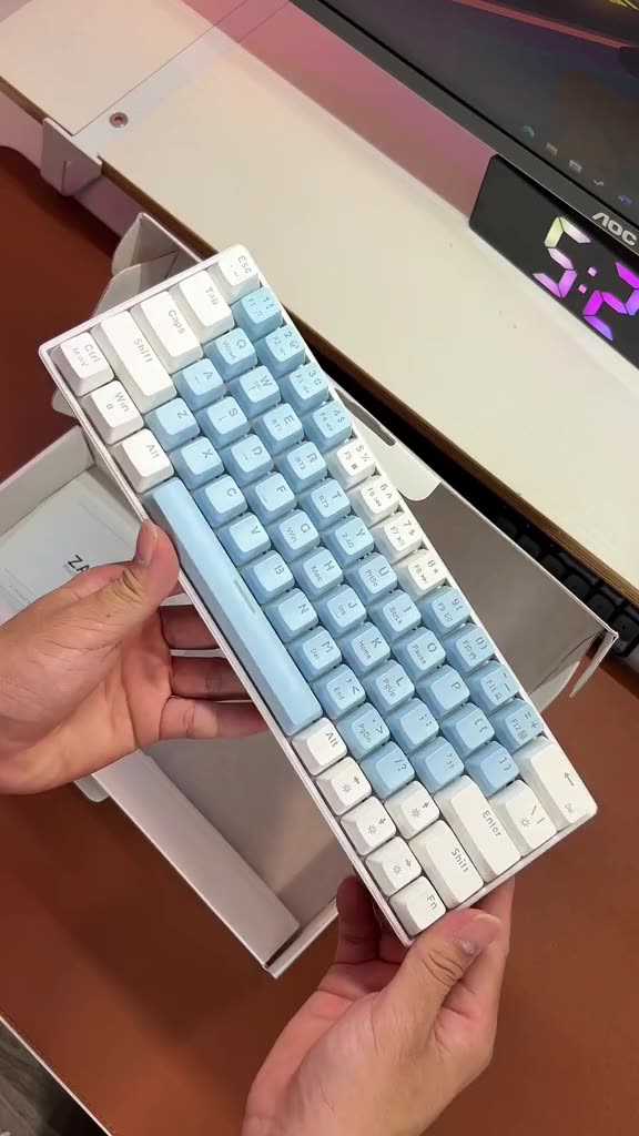 Bàn Phím Cơ Không Dây Bluetooth Atas ZA641 V2 - Red switch Có Hotswap ...