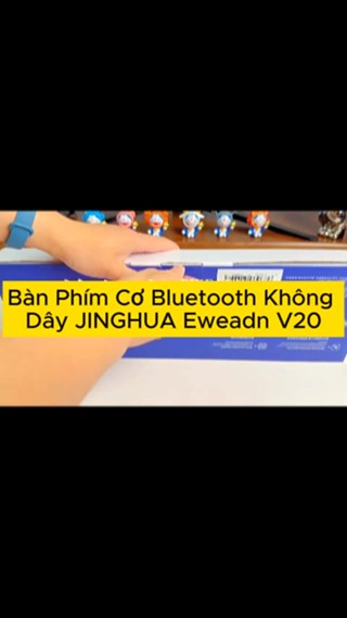 Bàn Phím Cơ Bluetooth Không Dây JINGHUA Eweadn V20, LED RGB Cao Cấp, 104 Phím Cơ Hiện Đại, 5 Mức ...