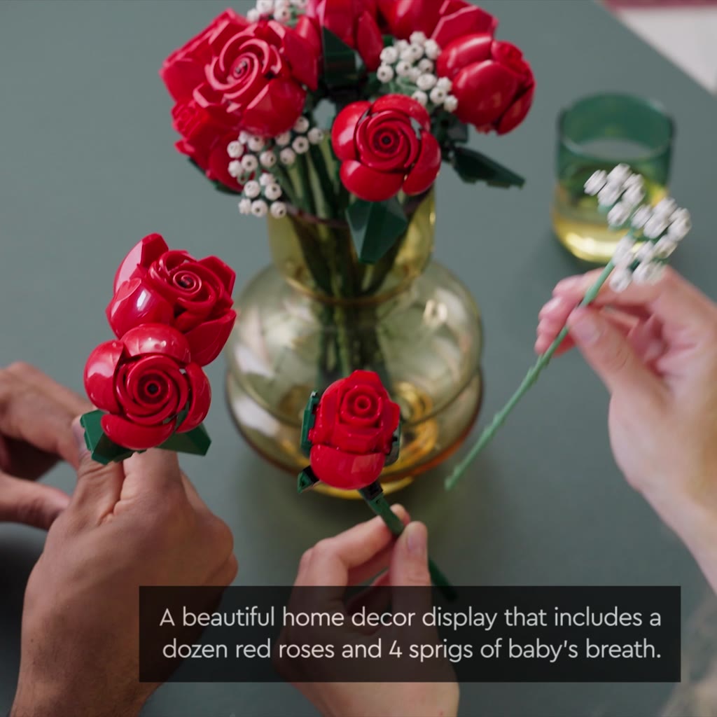 LEGO BOTANICALS 10328 Đồ chơi lắp ráp Bó hoa hồng LEGO® Icons (822 chi ...