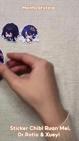 [Honkai Star Rail] Sticker Ruan Mei, Dr.Ratio, Xueyi, Himeko và Herta ...