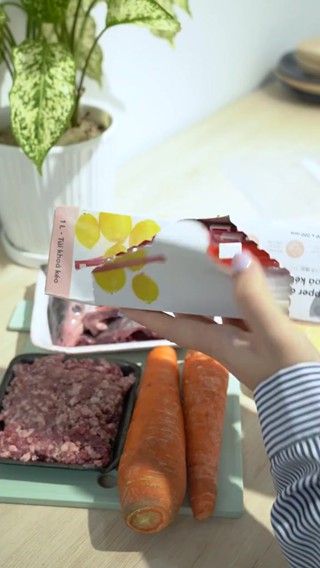 [1 hộp 20 túi] Túi zip đựng thực phẩm tái sử dụng, Túi đa năng khóa kéo ...