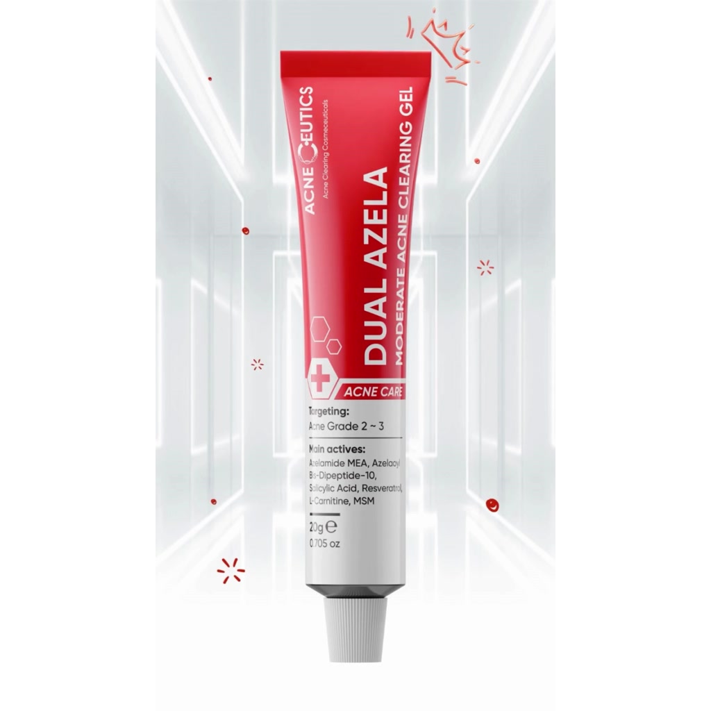 ACNECEUTICS Gel Mụn Dual Azela Moderate Acne Clearing Hỗ Trợ Làm Giảm ...