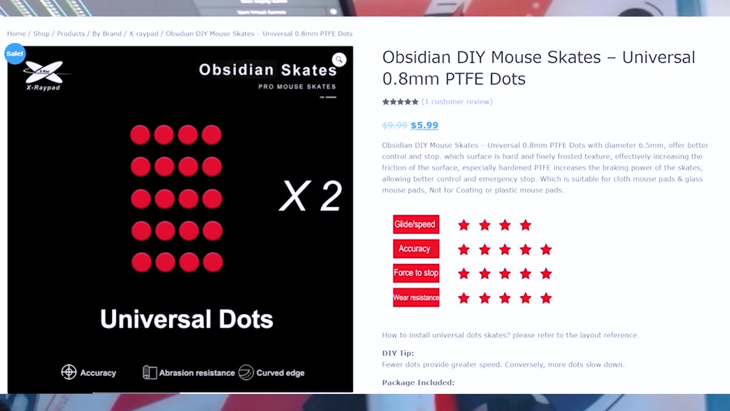 Mouse Feet X-RAYPAD Obsidian Control - QMTECH STORE | Shopee Việt Nam