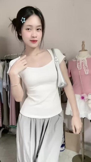 [Bản Mới] Áo Thun Cúp TAY NGẮN CỔ VUÔNG DÁNG DÀI Chất Borip, Áo Babytee Ôm Gọn Kiểu Nữ Tôn Dáng ...