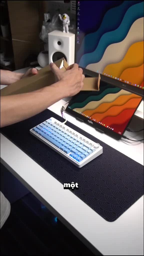 Lót chuột gaming SpacePad Prussian - Pad chuột chơi game chống trượt ...