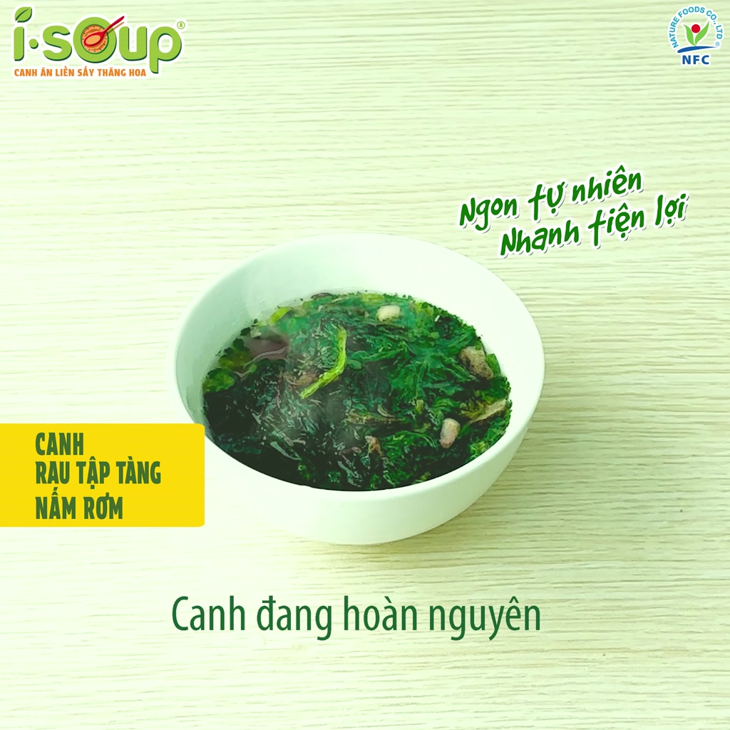 Canh I.Soup Rau Tập Tàng Nấm Rơm túi 5 viên_ túi 35gr | Shopee Việt Nam