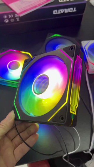 Quạt tản nhiệt tomato, Fan tản nhiệt vô cực led RGB cắm nguồn trực tiếp ...