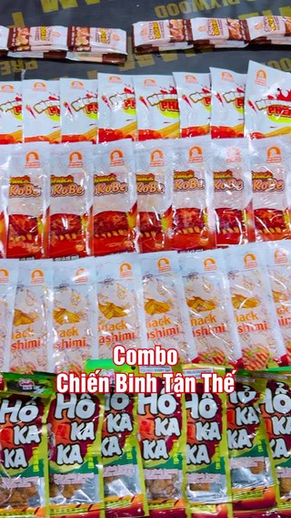 Combo CHIẾN BINH ANH HÙNG:10 Snack Nem Nướng+10 Snack sashimi+10 Snack ...