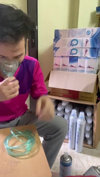 Mặt nạ thở oxy cho các loại máy thở và bình oxy cầm tay, dây dài 2 mét ...