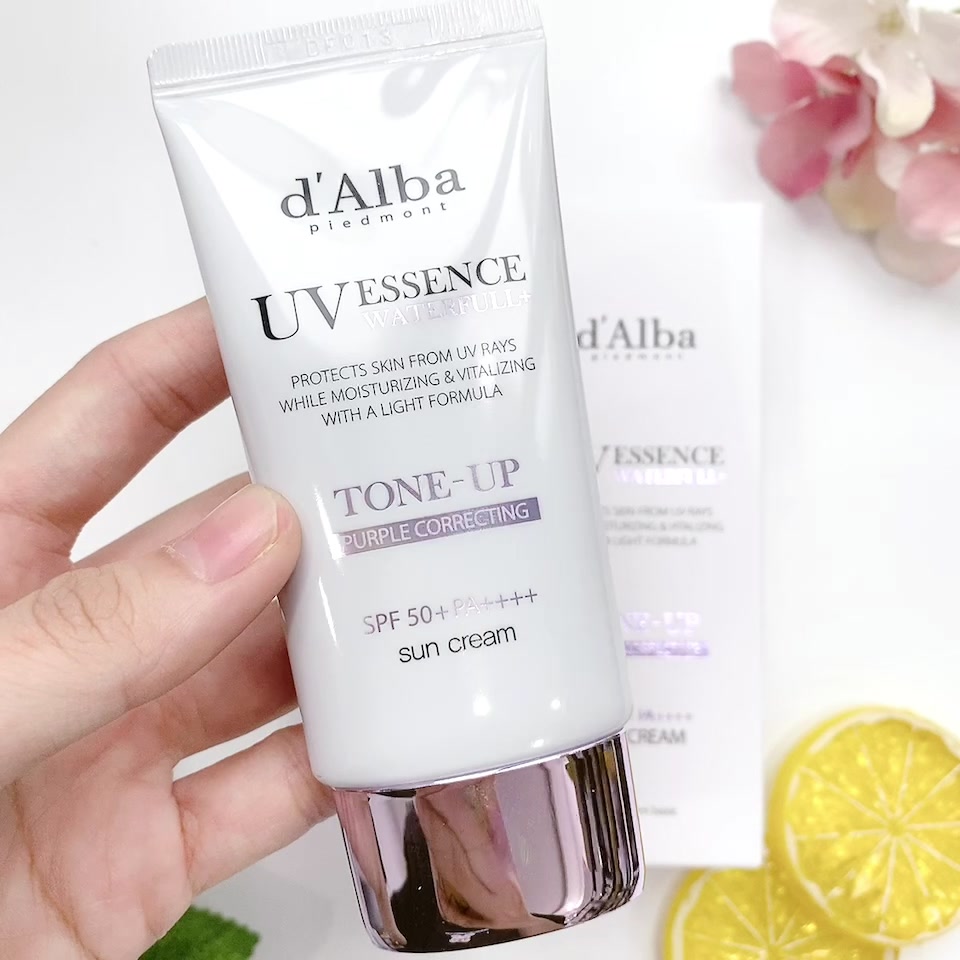 Kem Chống Nắng Nâng Tông D'ALBA Tím Tone UP KCN DALBA SPF50+ Hiệu Chỉnh Da Sáng 50ml Mẫu Mới ...
