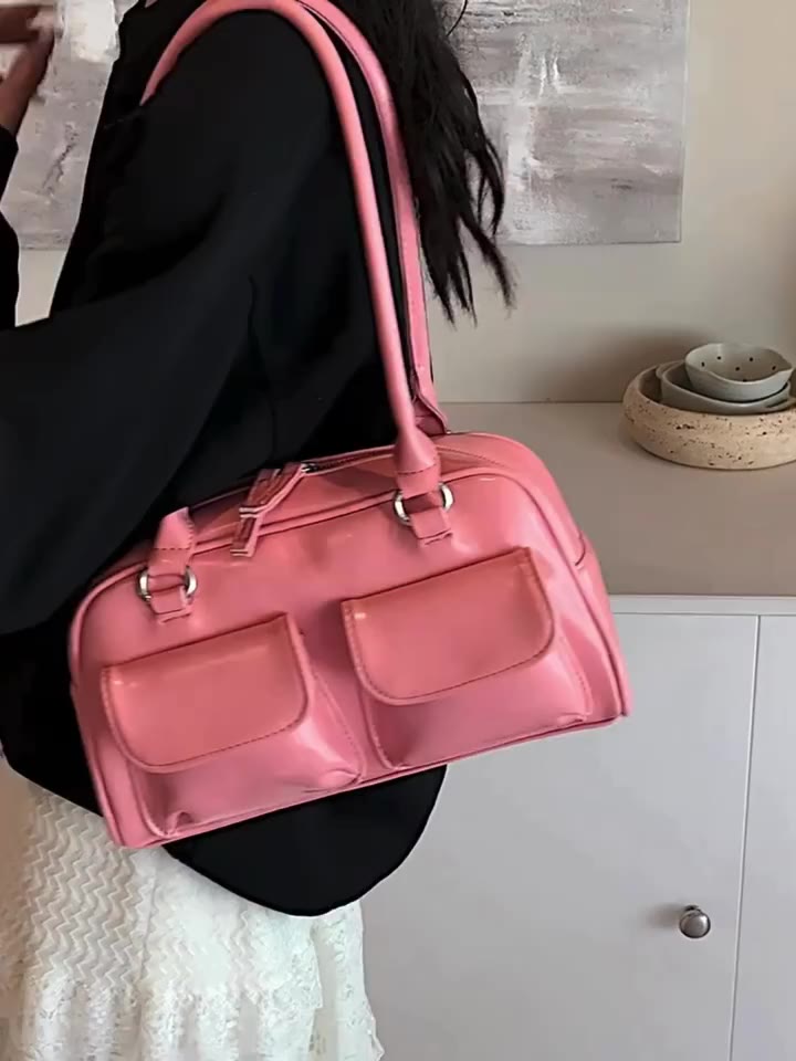 Túi xách nữ đeo vai đẹp kẹp nách lớn màu đỏ Lyna Store to mẫu mới 2025 ...