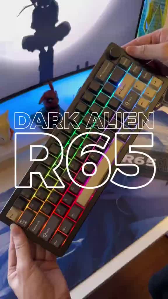 Bàn Phím Cơ Không Dây Dark Alien R65 RGB Khung Nhôm Aluminum Cao Cấp 3 ...