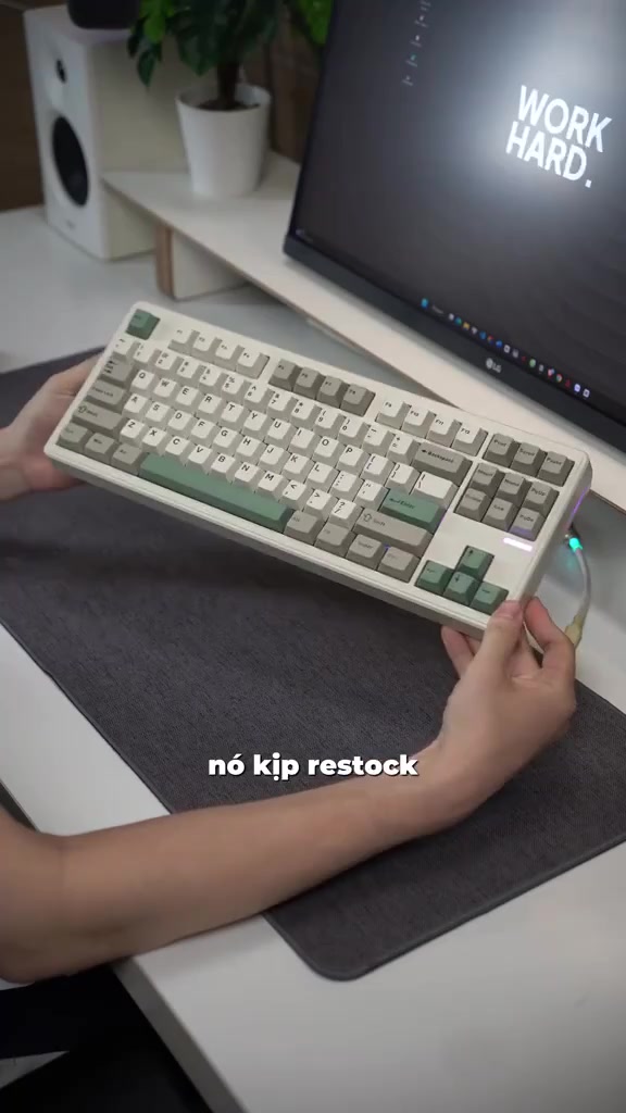 Bàn Phím Cơ Không Dây Riccks RS8 V2 - 3 Mode | Mạch Xuôi | Led RGB+Led viền | Full Foam,Full Mod ...