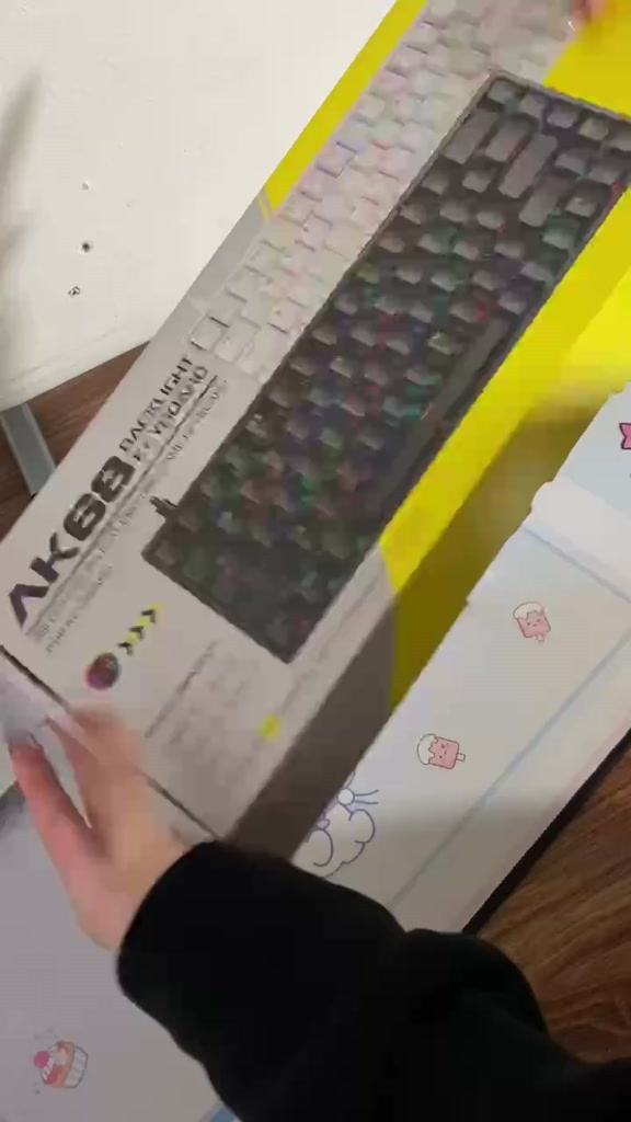 Bàn Phím Cơ Gaming Có Dây - PKSMART-AK68 - Trục Xanh Blue Switch - LED ...