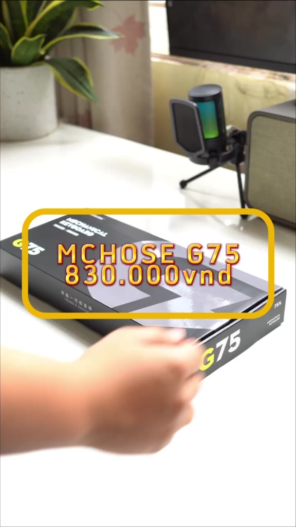 Bàn phím cơ Mchose G75 Pro | 3 mode, RGB, hotswap | Gasket mount | Âm creamy ngon bổ rẻ nhất tầm ...