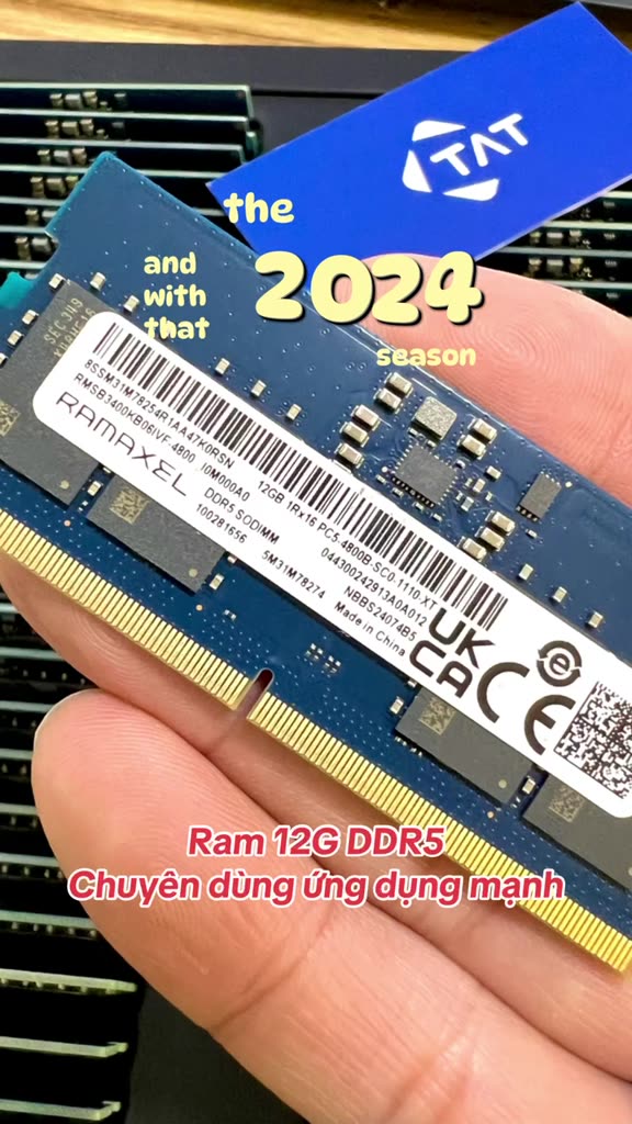 Ram 12GB 4800Mhz DDR5 Laptop Ramaxel chuyên dùng Game và ứng dụng mạnh ...