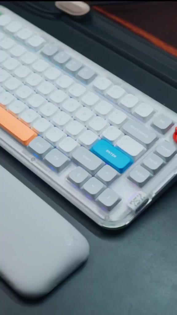 Bàn phím cơ NuPhy Kick75 – Layout 75%, Gasket Mount, LED RGB, Kết nối 3 ...