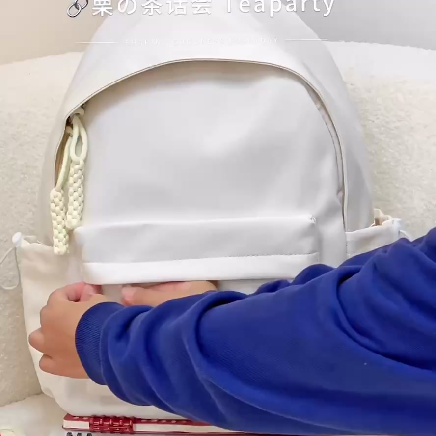 GIAO HOẢ TỐC 🎒 BALO nữ đi học đơn giản dễ phối đồ chất vải chống thấm nước, vừa laptop 14inch ...