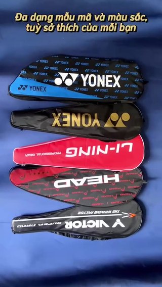 Túi nhung đựng vợt cầu lông Lining,Yonex,Victor,Kumpo,Head nhiều mẫu ...