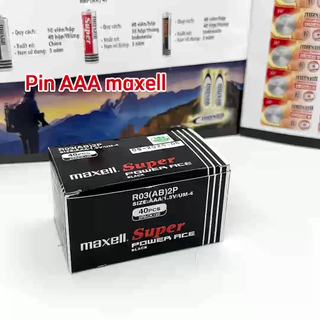 Hộp pin AAA 1,5V Maxell R03 cỡ Nhỏ chính hãng | Shopee Việt Nam