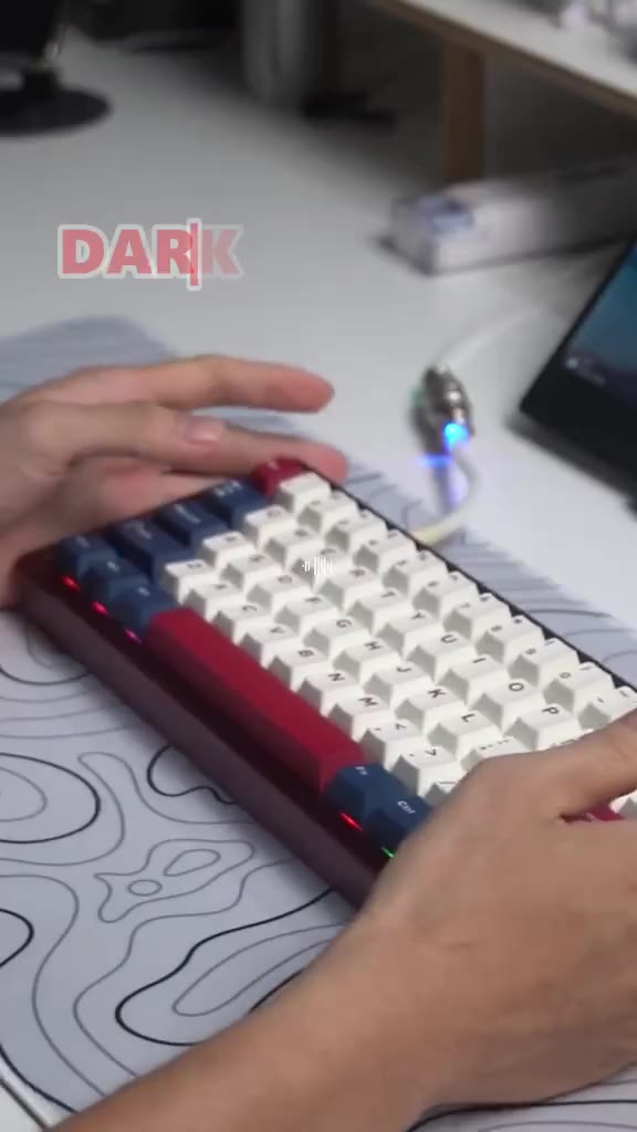 Bàn phím cơ không dây Dark Alien R65 Hotswap -Khung nhôm - thiết kế ...