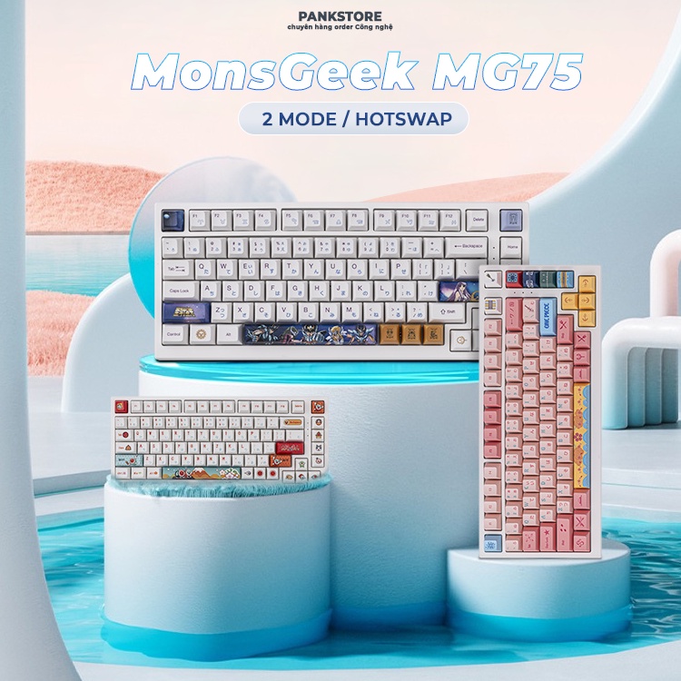 [TẶNG ĐỆM KÊ TAY] Bàn phím Monsgeek MG75 (Dual Mode / Hotswap 5 pin ...