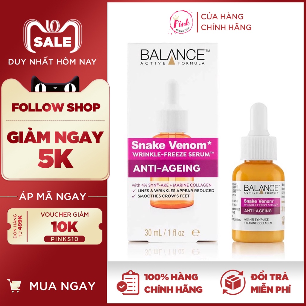 [TINH CHẤT] Nọc Rắn Snake Venom Wrinkle Freeze Balance Active Formula ...